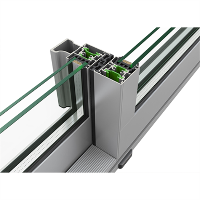 BIM objects - Free download! Sliding ALUMINCO SL2450 Series | BIMobject