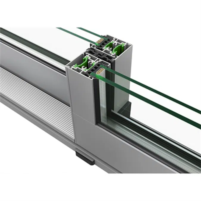 BIM objects - Free download! Sliding ALUMINCO SL2450 Series | BIMobject