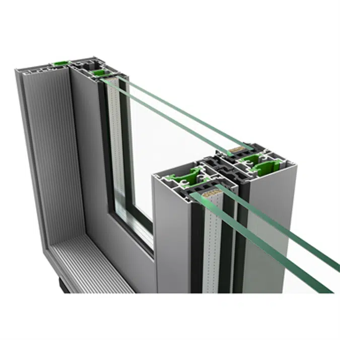 BIM objects - Free download! Sliding ALUMINCO SL2450 Series | BIMobject