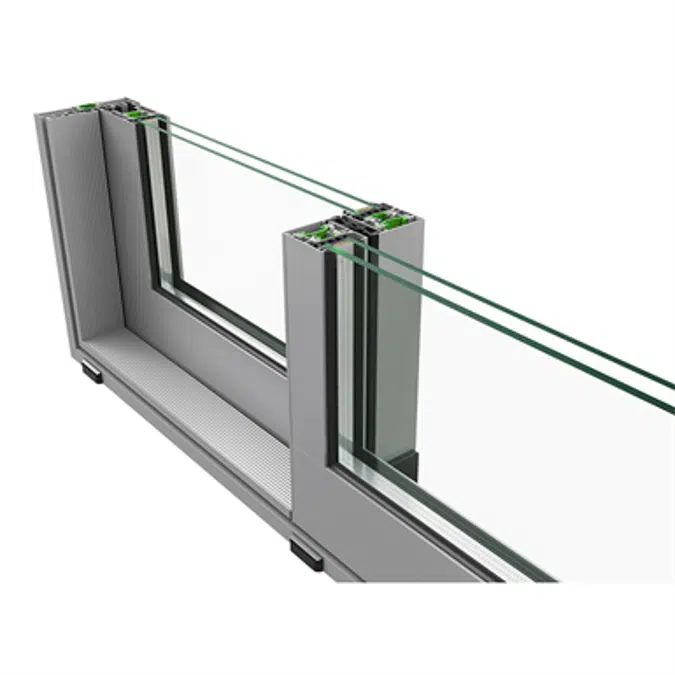 BIM objects - Free download! Sliding ALUMINCO SL2450 Series | BIMobject