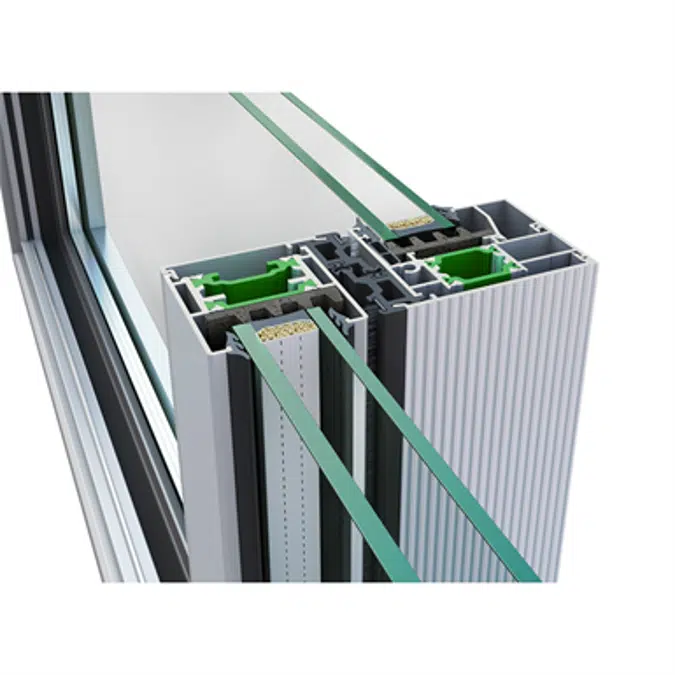 BIM objects - Free download! Sliding ALUMINCO SL2450 Series | BIMobject