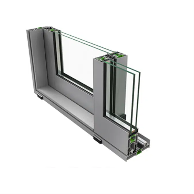 BIM objects - Free download! Sliding ALUMINCO SL2450 Series | BIMobject