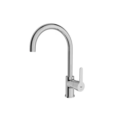 BIM objects - Free download! KaleSeramik Sempre Sink Mixer With Swivel ...