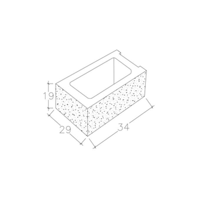 Objetos BIM - ¡Descarga gratis! Bloque Split de Prefabricado de ...