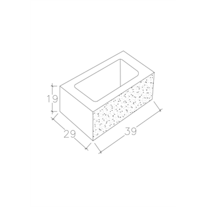 BIM objects - Free download! Bloque Split de Prefabricado de Hormigón ...