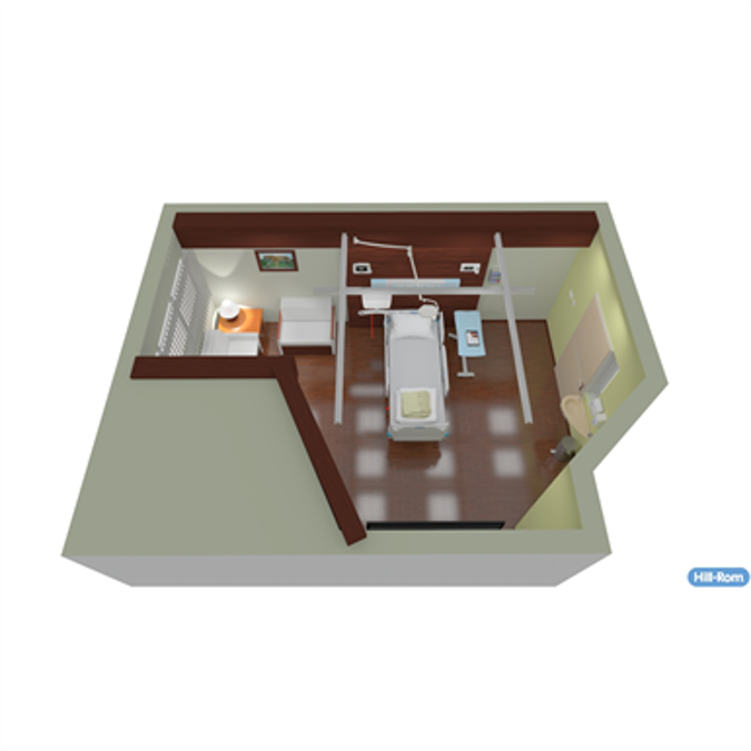 BIM objects - Free download! Liko Standard Traverse Rail Overhead Lift ...