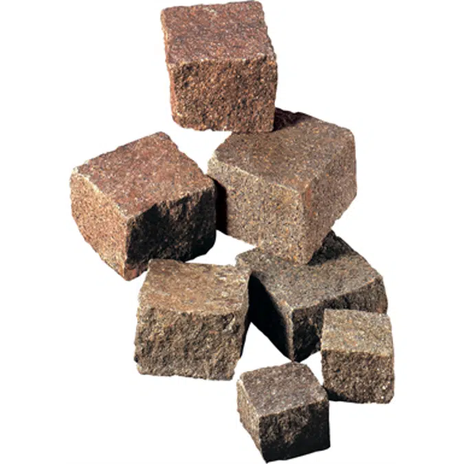 BIM objects - Free download! Porphyry Stone: Irregular Head Cubes, 10 ...