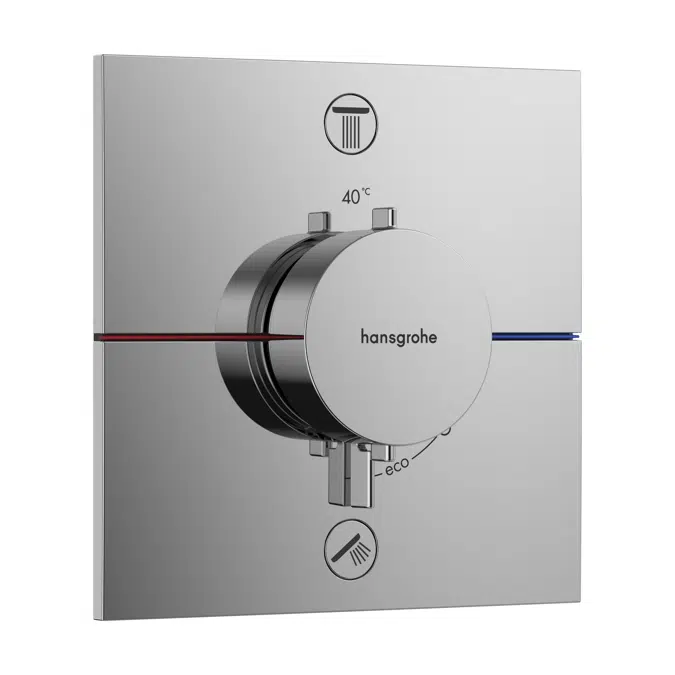 BIM objects - Free download! ShowerSelect Comfort E Thermostat for ...