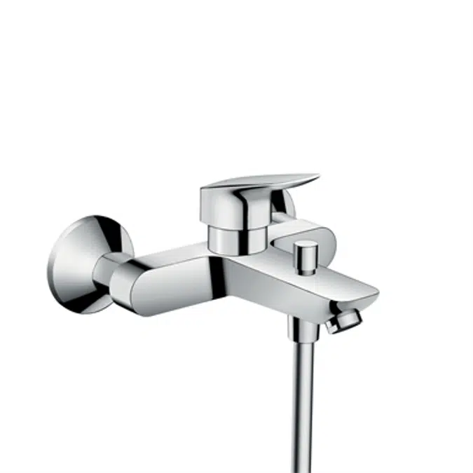 BIM objects - Free download! Logis Single lever bath mixer for exposed ...