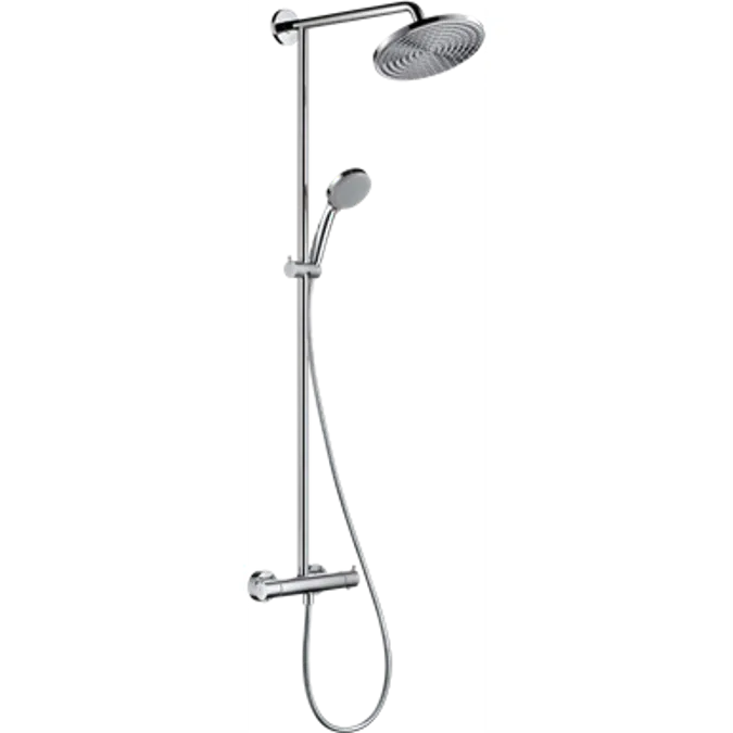 Objetos BIM - ¡Descarga gratis! Raindance Showerpipe 240 1jet EcoSmart ...