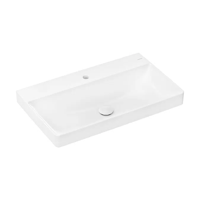 BIM objects - Free download! Xelu Q Washbasin 800/480 with tap hole ...