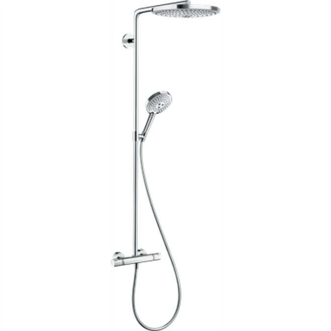 BIM objects - Free download! Raindance Select S Showerpipe 300 2jet ...