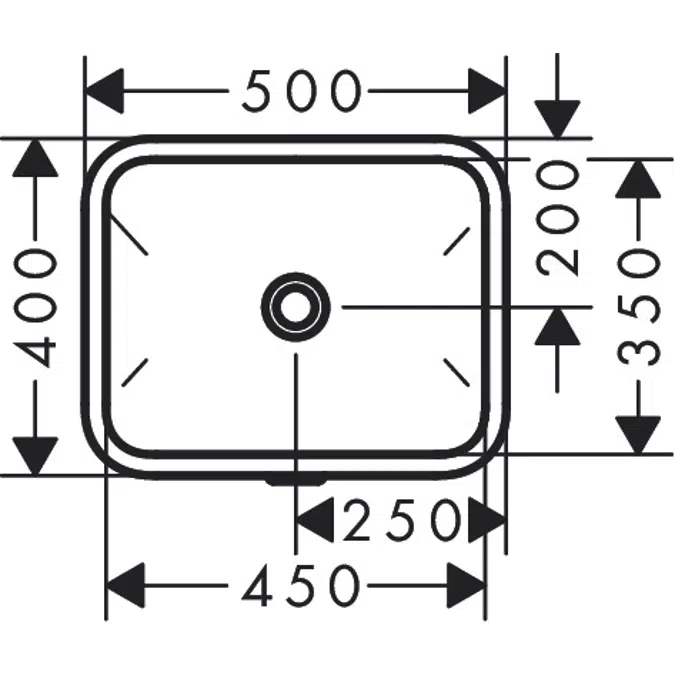 BIM objects - Free download! Xuniva Q Undercounter basin 450/350 ...