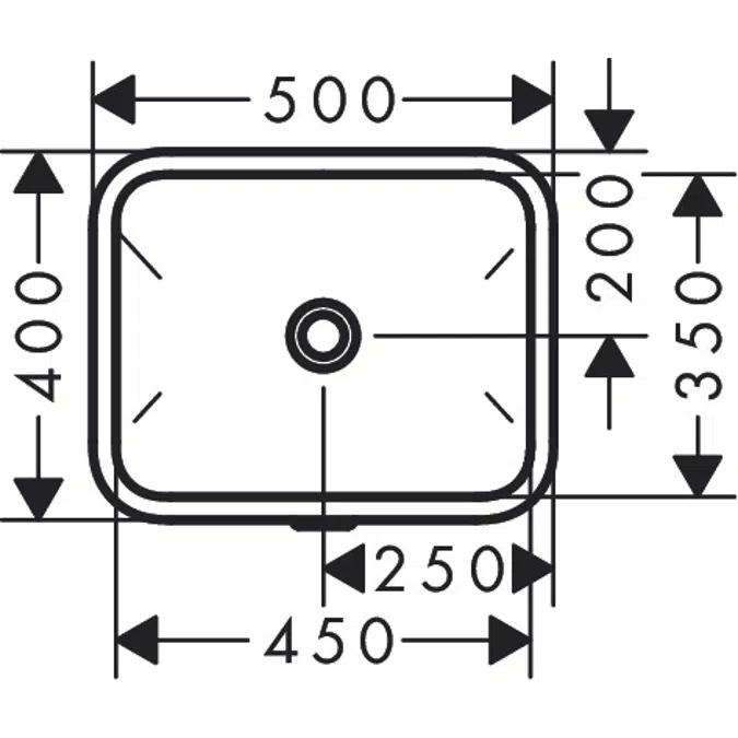 BIM objects - Free download! Xuniva Q Undercounter basin 450/350 ...
