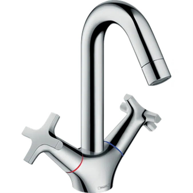 BIM objects - Free download! MySport 2-handle basin mixer 150 with pop ...