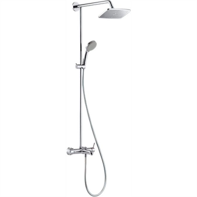 BIM objects - Free download! Raindance E Showerpipe 240 1jet EcoSmart 9 ...