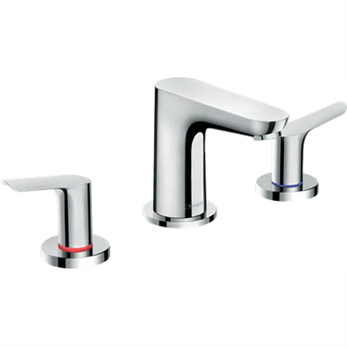 Objetos BIM - ¡Descarga gratis! Logis E 3-hole basin mixer 100 with pop ...