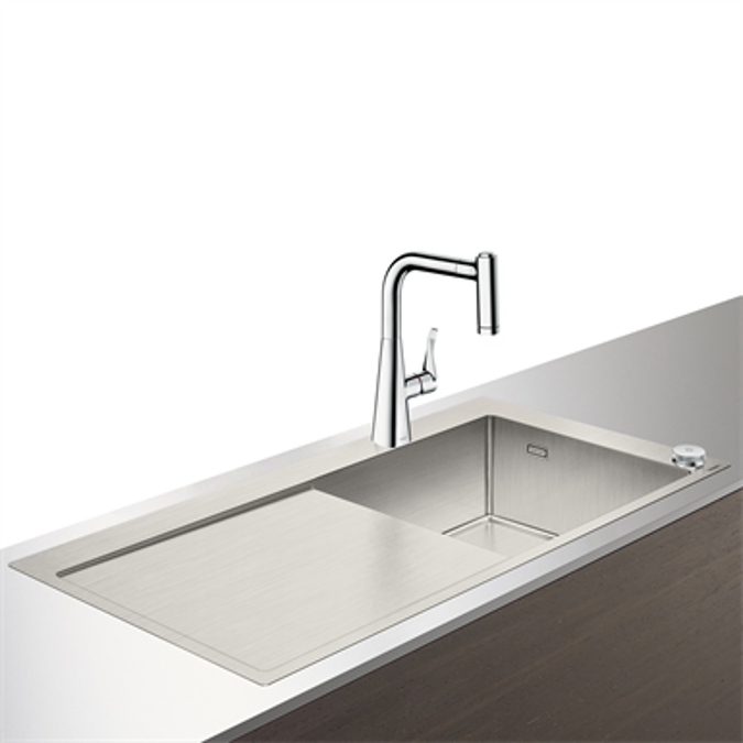 BIM objects - Free download! C71-F450-02 Sink combi 450 Select with ...