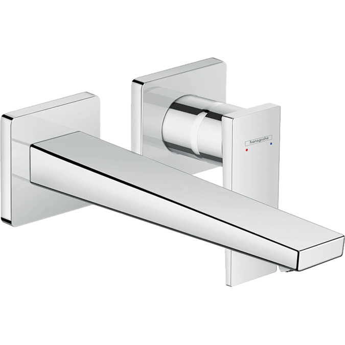 BIM objects - Free download! Metropol Single lever basin mixer for ...