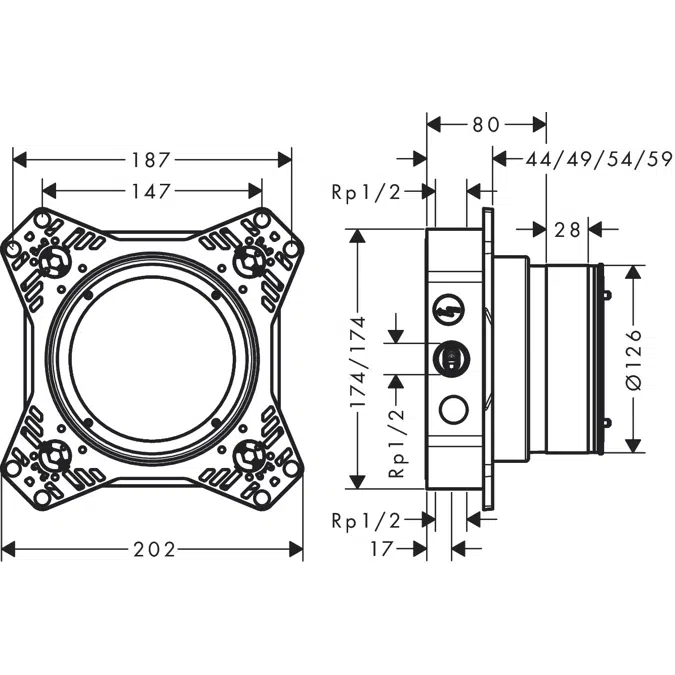 BIM objects - Free download! iBox universal 2 Basic set | BIMobject