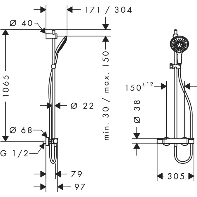 BIM objects - Free download! MySelect S SemiPipe 150 3jet with ...