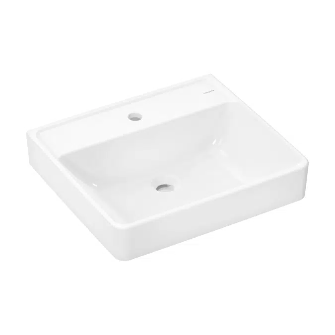 BIM objects - Free download! Xanuia Q Wash basin 550/480 with tap hole ...