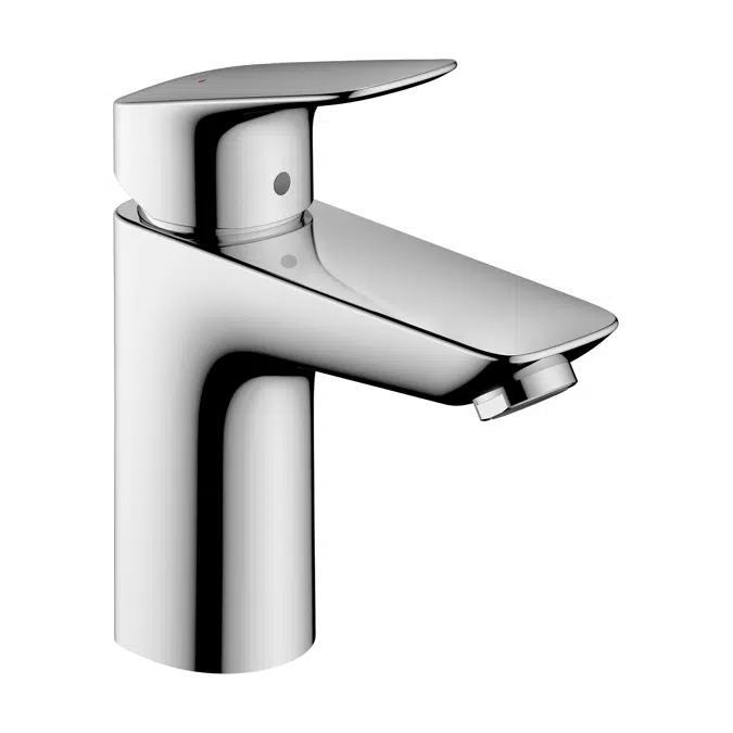 BIM objects - Free download! Logis Single lever basin mixer 100 with ...