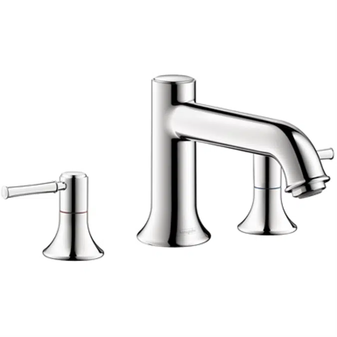 BIM objects - Free download! Talis Classic 3-hole rim mounted bath ...