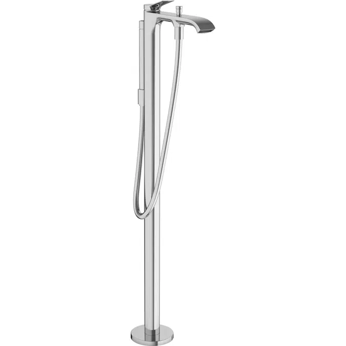 BIM objects - Free download! 75445XXX Vivenis Single lever bath mixer ...