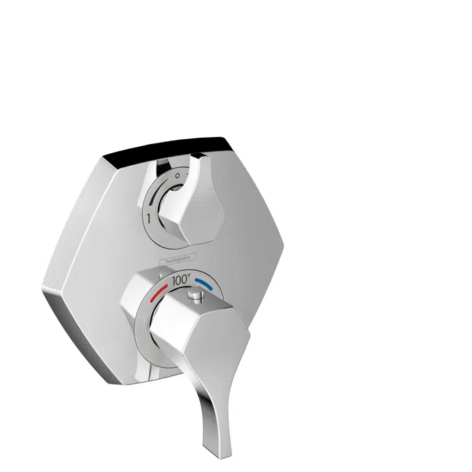 BIM objects - Free download! Locarno Thermostatic Trim with Volume ...