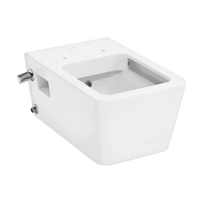 BIM objects - Free download! CapeTide Q Wall hung WC 540 with douche ...