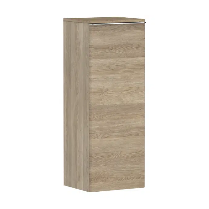 BIM objects - Free download! Xelu Q Mid-height cabinet Natural Oak 400/ ...