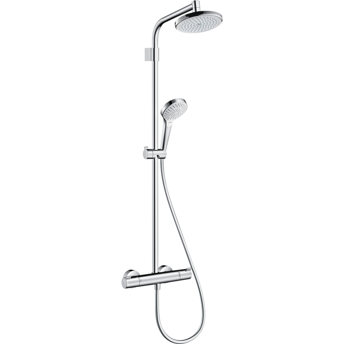 Objetos BIM - ¡Descarga gratis! Croma Showerpipe Top 220 1jet with ...