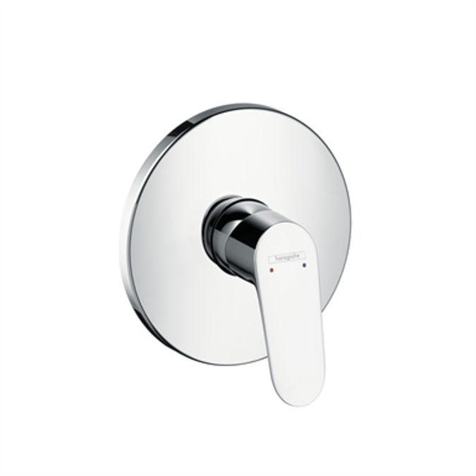 BIM objects - Free download! Focus Single lever shower mixer for ...