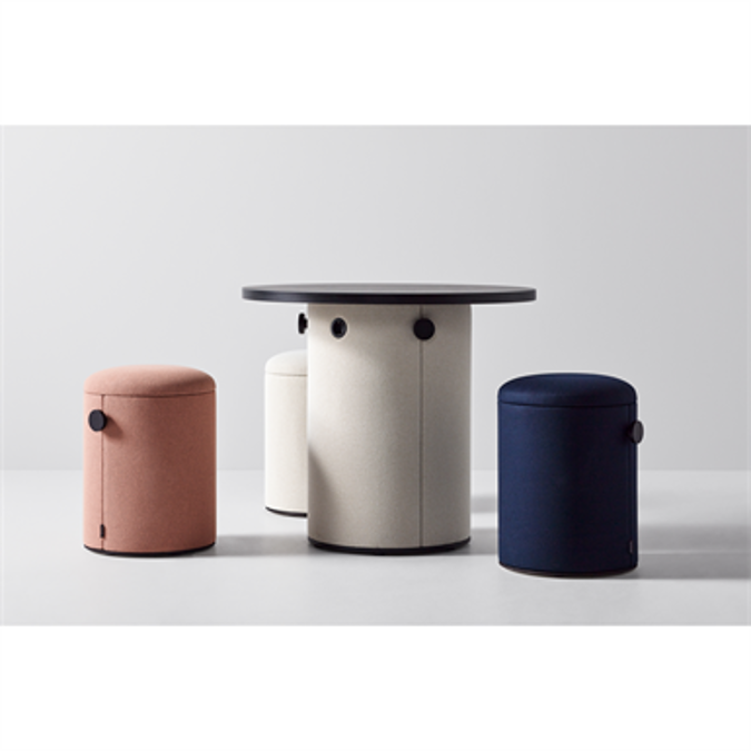 BIM objects - Free download! dB Pillar Stool 375x500 | BIMobject