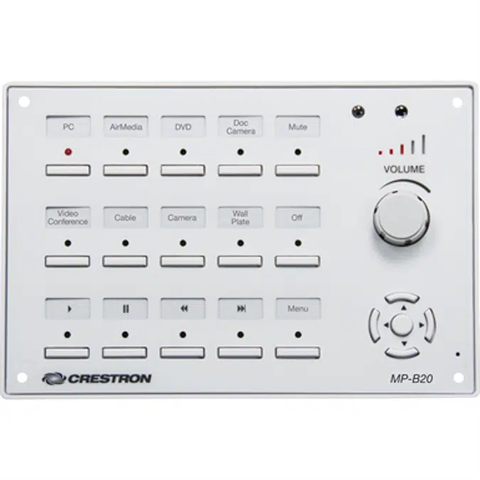 BIM objects - Free download! MP-B20 - Media Presentation Button Panel ...