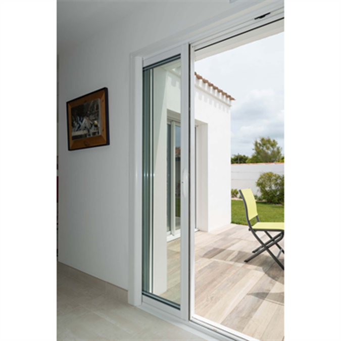 Objetos BIM - ¡Descarga gratis! 2-leaf 1-track Aluminium Pocket Window ...