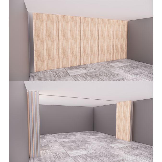 BIM objects - Free download! AltinBölme-AlnoWall Flat Railed Movable ...