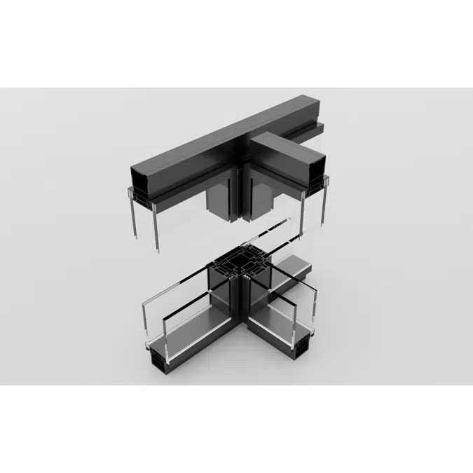 BIM objects - Free download! G100-Partition Wall Panels and Mullions ...