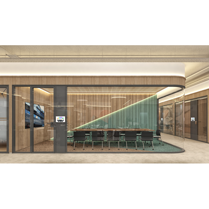 BIM objects - Free download! G100-Partition Wall Panels and Mullions ...