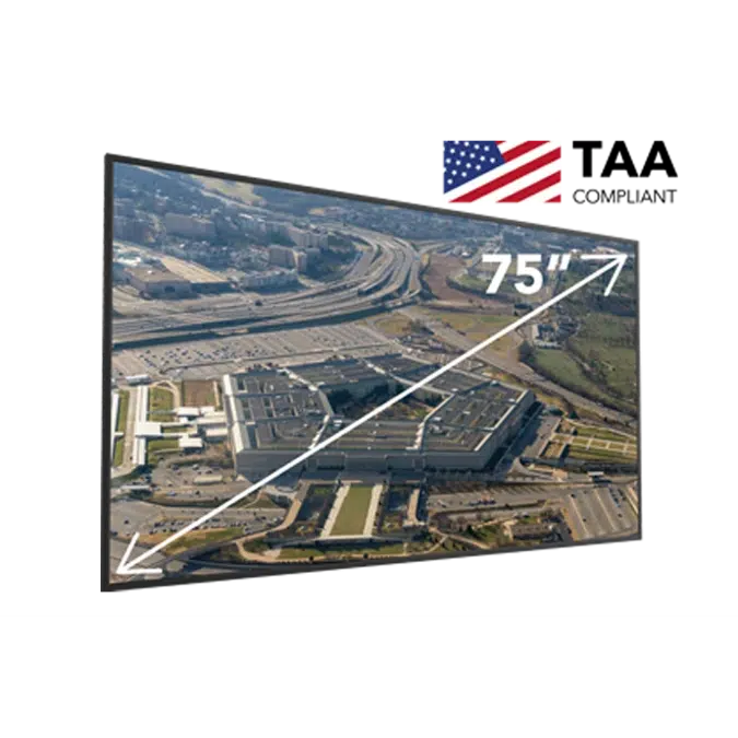 BIM objects - Free download! 75" Secure LCD Panel, 4K UHD, 500 nits, 24 ...