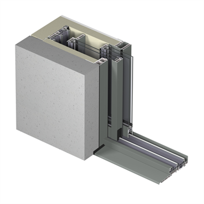 BIM objects - Free download! Reynaers - Sliding Element - CP 68 | BIMobject