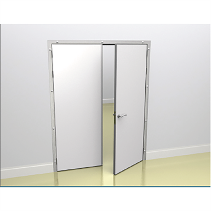 BIM objects - Free download! PSSIX 2V Porte Pivotante De Service Semi ...