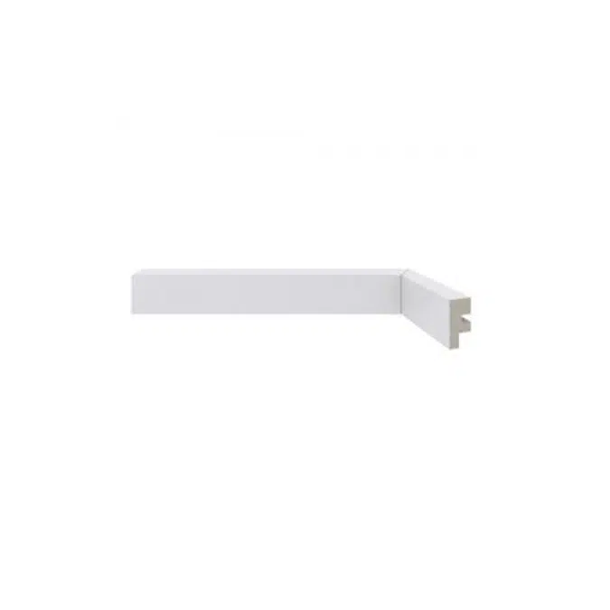 BIM objects - Free download! Polystyrene Wall Baseboard 466 - White ...