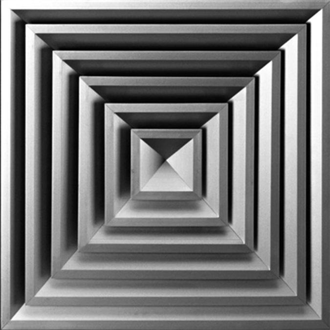 BIM objects - Free download! Ceiling diffuser RDQ | BIMobject