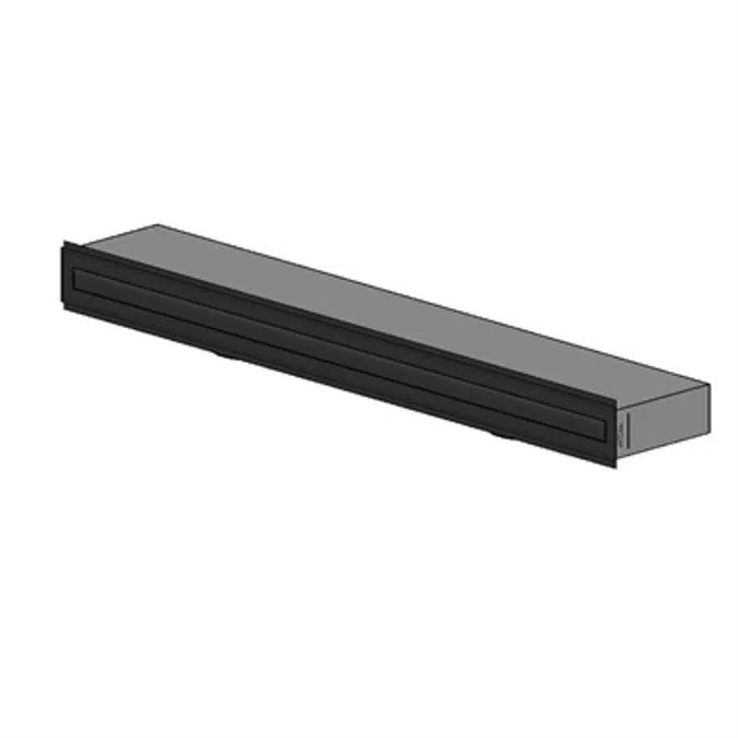 BIM objects - Free download! Hidden linear diffuser BF.DUC.40 | BIMobject