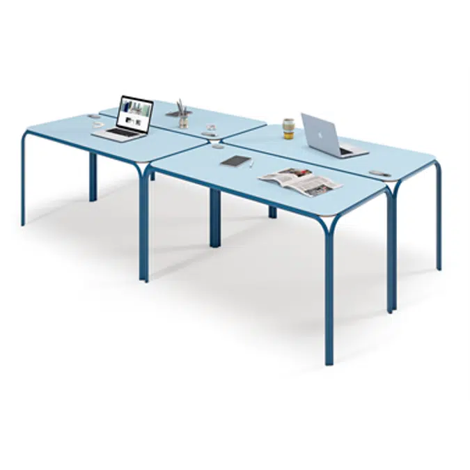BIM objects - Free download! Bended – Individual Desk | BIMobject