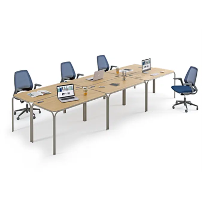BIM objects - Free download! Bended – Individual Desk | BIMobject