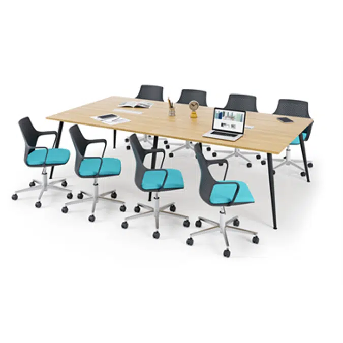 BIM objects - Free download! Skinny - Table de réunion standard | BIMobject