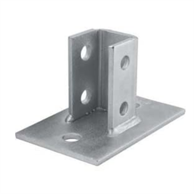 BIM 对象 - 免费下载！ Unistrut P2942-EG Post Base Single Channel | BIMobject